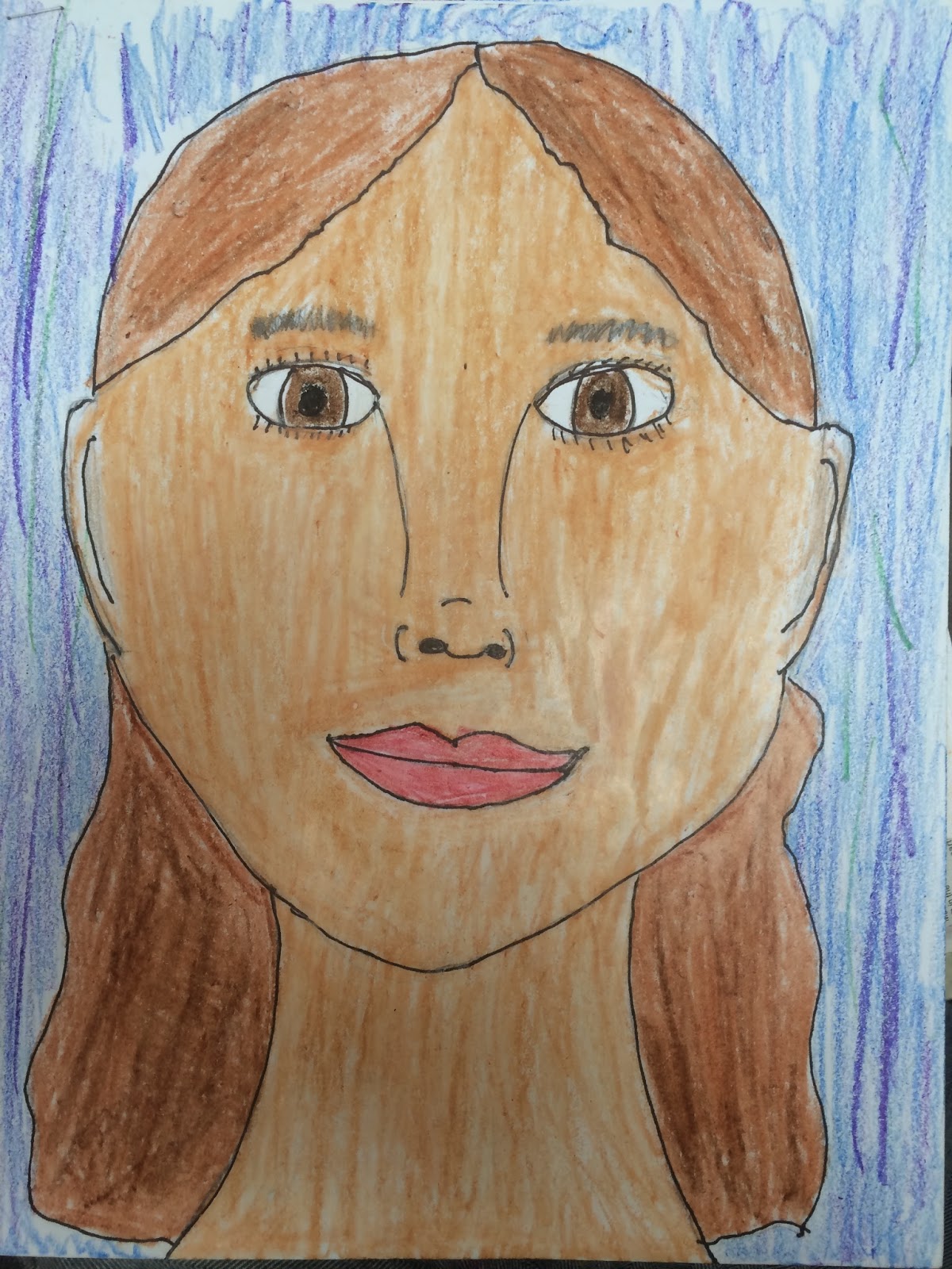 Elmwood's Art Studio: Pre and Post Assessments - Self Portrait Lesson