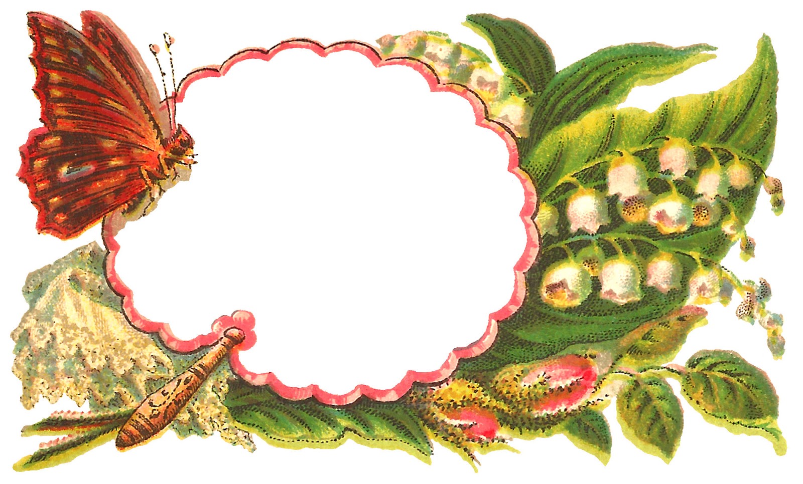 Antique Images: Free Digital Butterfly Label Crafting Clip Art ...