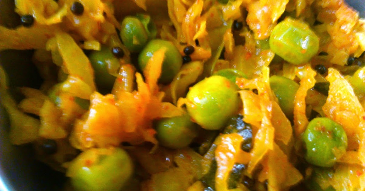 Kobi Vatana Bhaji (Cabbage Recipe) | Nilam's Recipes