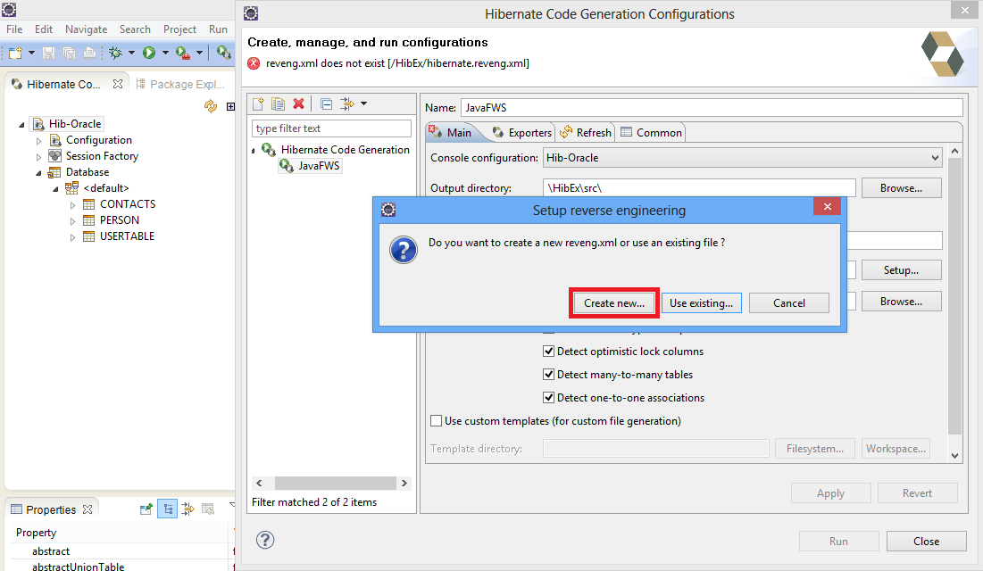 How To Generate Hbmhibernate Mapping Files And Pojo Model Classes In Eclipse Java Frameworks