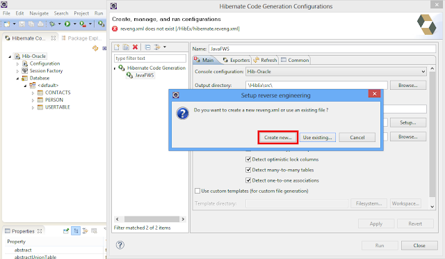 How to Generate HBM(Hibernate Mapping) files and POJO (Model) Classes in Eclipse - Java Frameworks
