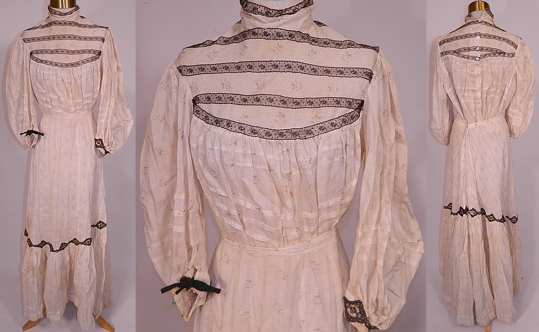 All The Pretty Dresses: Edwardian Summer Dress with Floral Print