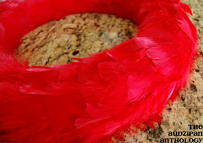 the audzipan anthology: Red Feather Valentine's Wreath Tutorial