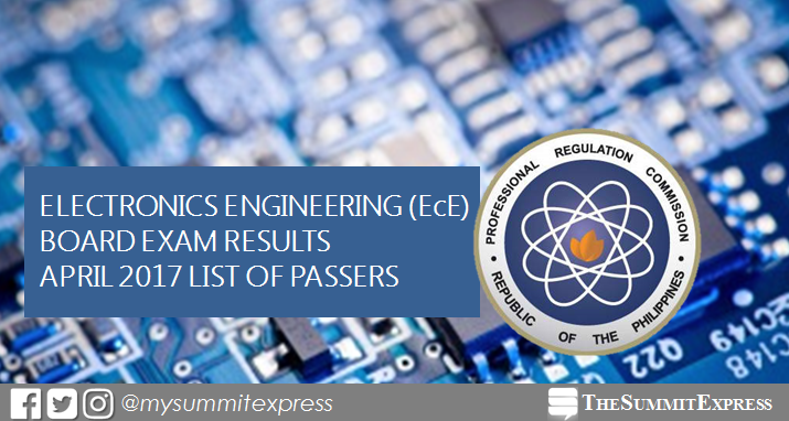 List of Passers: April 2017 ECE, ECT board exam results released