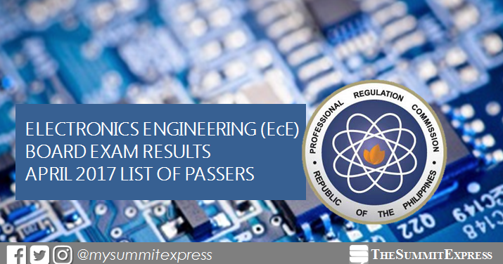 List of Passers: April 2017 ECE, ECT board exam results released - The ...