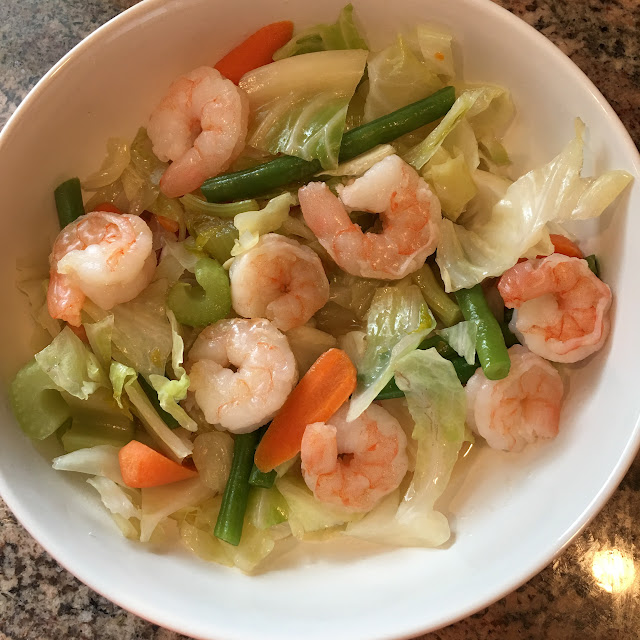 Lulu Cooks and Tells: Mixed Vegetable Shrimp Delight