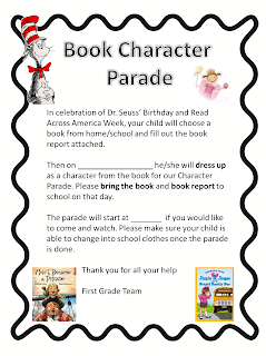 Steele Teaching: Book Character Parade