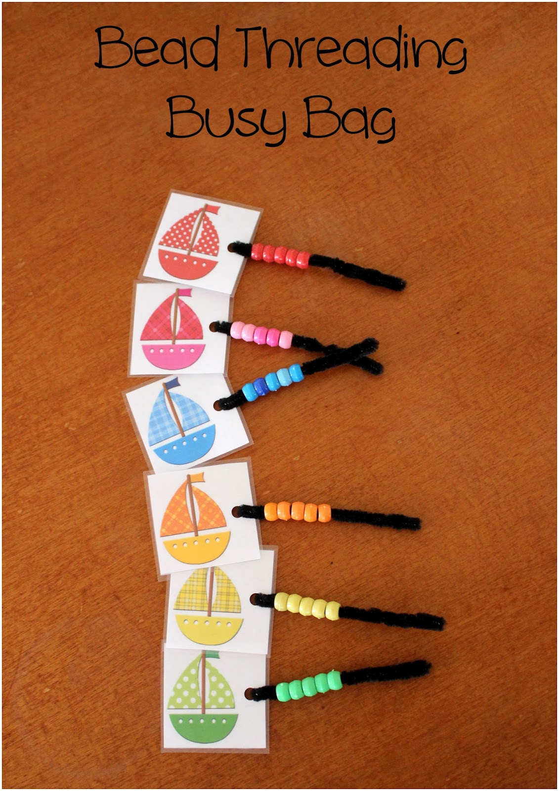 Mamma That Makes: Bead Threading Busy Bag