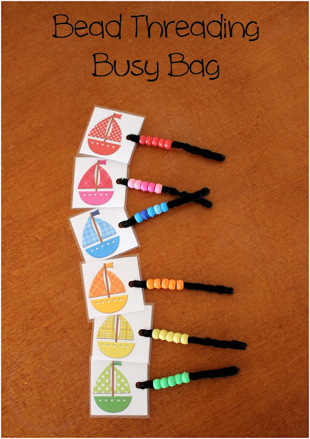 Mamma That Makes: Bead Threading Busy Bag