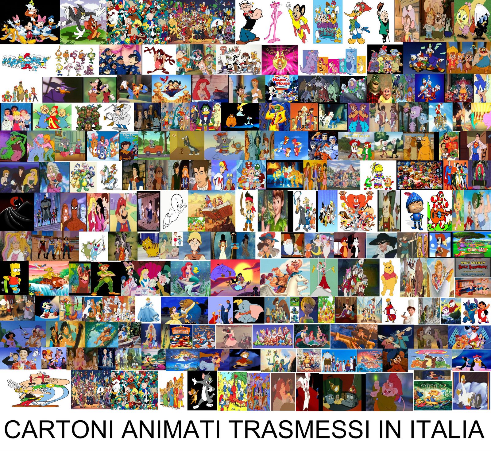 Tutti i migliori cartoni animati della nostra vita italiana trasmessi ...