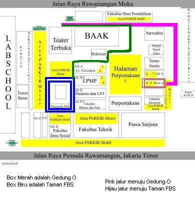 ED UNJ: DENAH LOKASI
