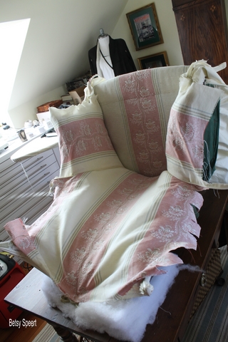 Betsy Speert's Blog: Upholstering the Inside Back of a Chair: Chapter 4