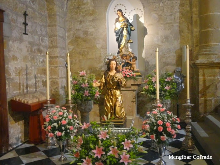 Mengibar Cofrade: REPOSICIÓN AL CULTO DE SANTA MARÍA MAGDALENA, PATRONA ...