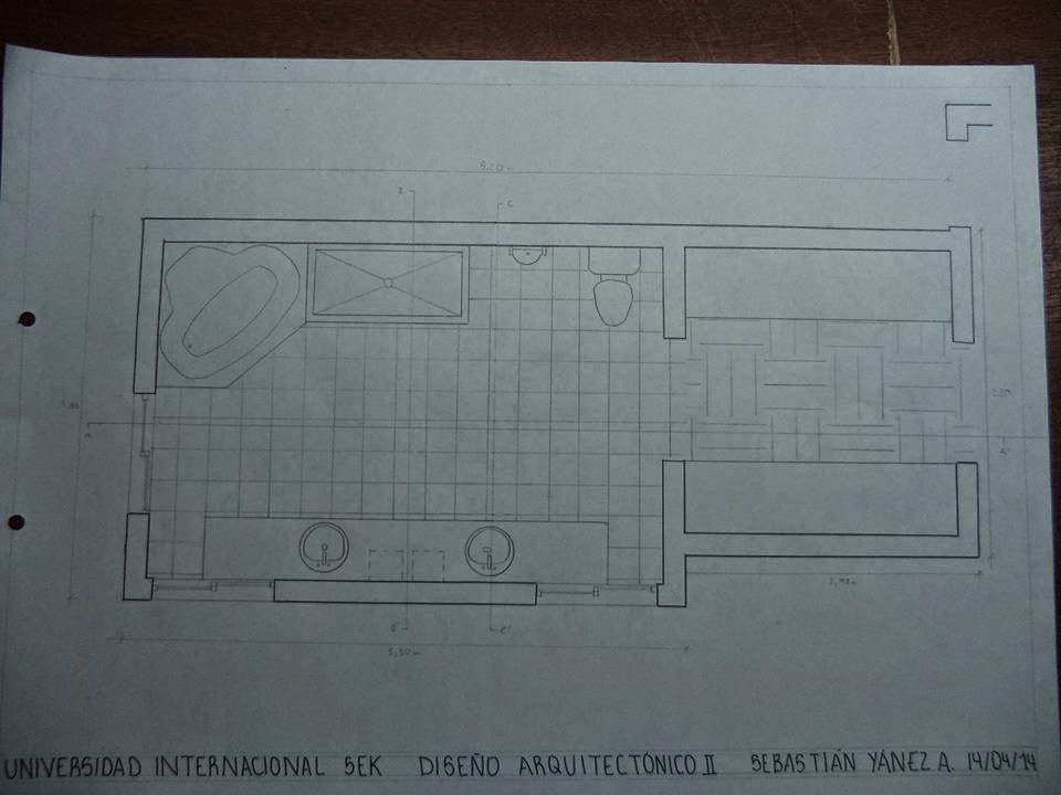 Diseño Arquitectónico II UISEK: Diseño Walking Closet y Baño