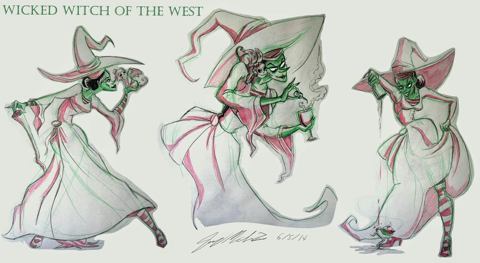 Joey McInnis' Scribblins: Wicked Witch of the West Drawing Session
