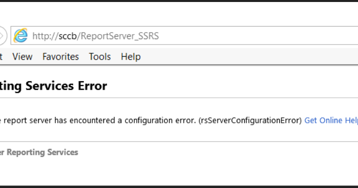 Venu Singireddy's blog: The report server has encountered a ...