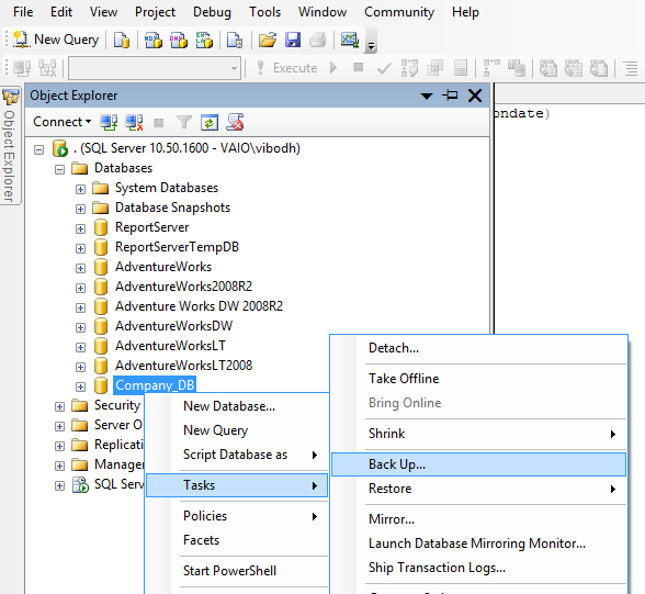 How To Take Database Backup In Sql Server Sqlservercentral 0635