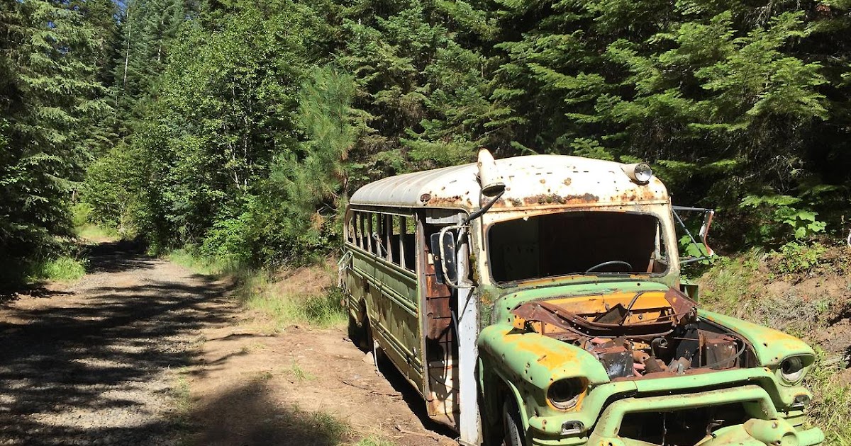 Just A Car Guy: An old forest service bus in the Idaho Wilderness
