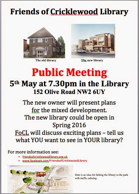 WEMBLEY MATTERS: Cricklewood Library meeting tonight (Tuesday)