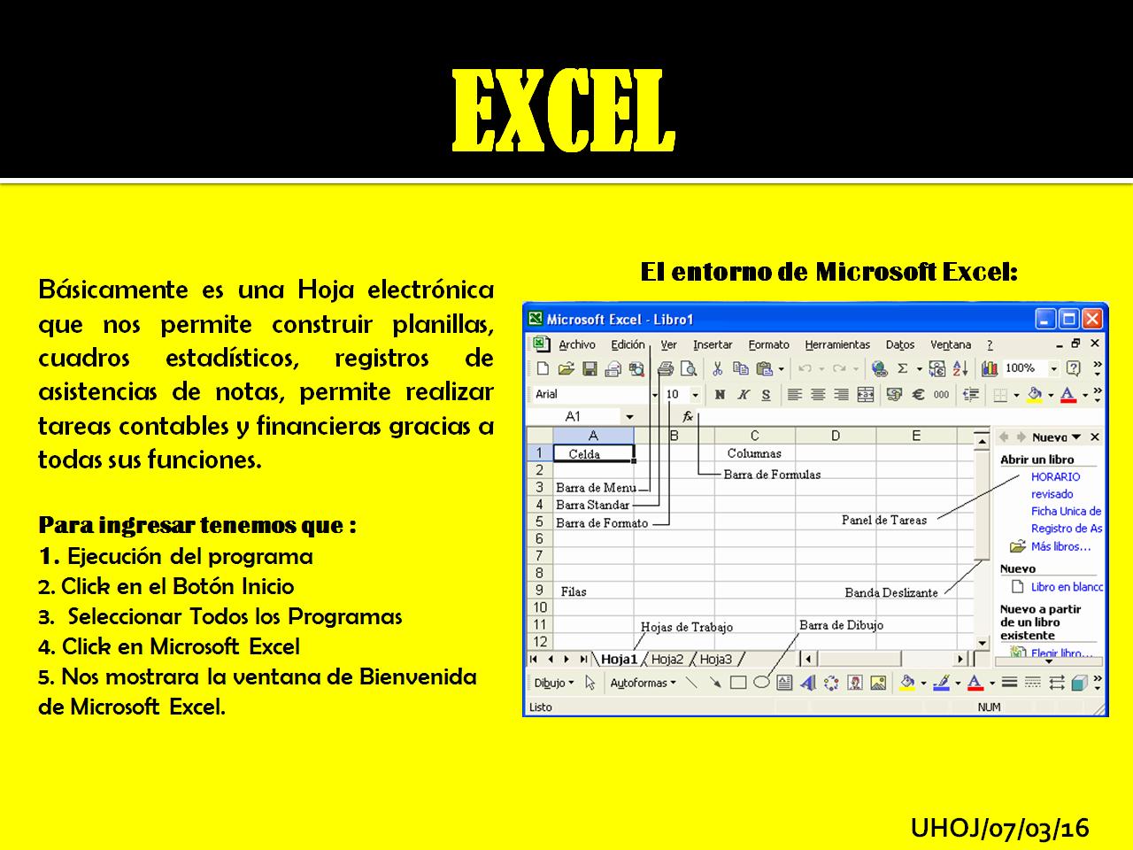 INFORMÁTICA I UNIVERSIDAD HERNÁN CORTES XALAPA: INFORMÁTICA II EXCEL