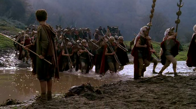 Códice Sánchez: 10 enero 49 aC, Cæsar cruza el Rubicón.