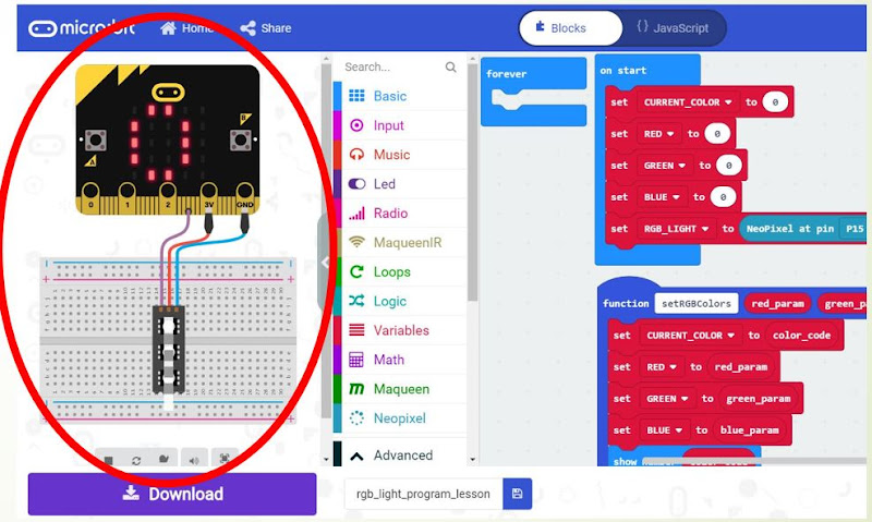 Coding Lessons for Kids RGB Light Programming | The Pinay Homeschooler