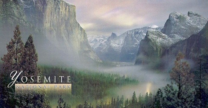 Travels with postcards around the world: YOSEMITE NATIONAL PARK