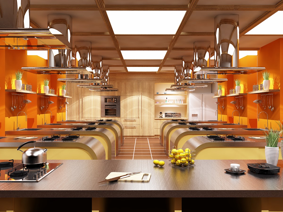 WELLCOME TO MY PORTFOLIO: A CULINARY SCHOOL - COOKING SPACE FOR MULTI ...