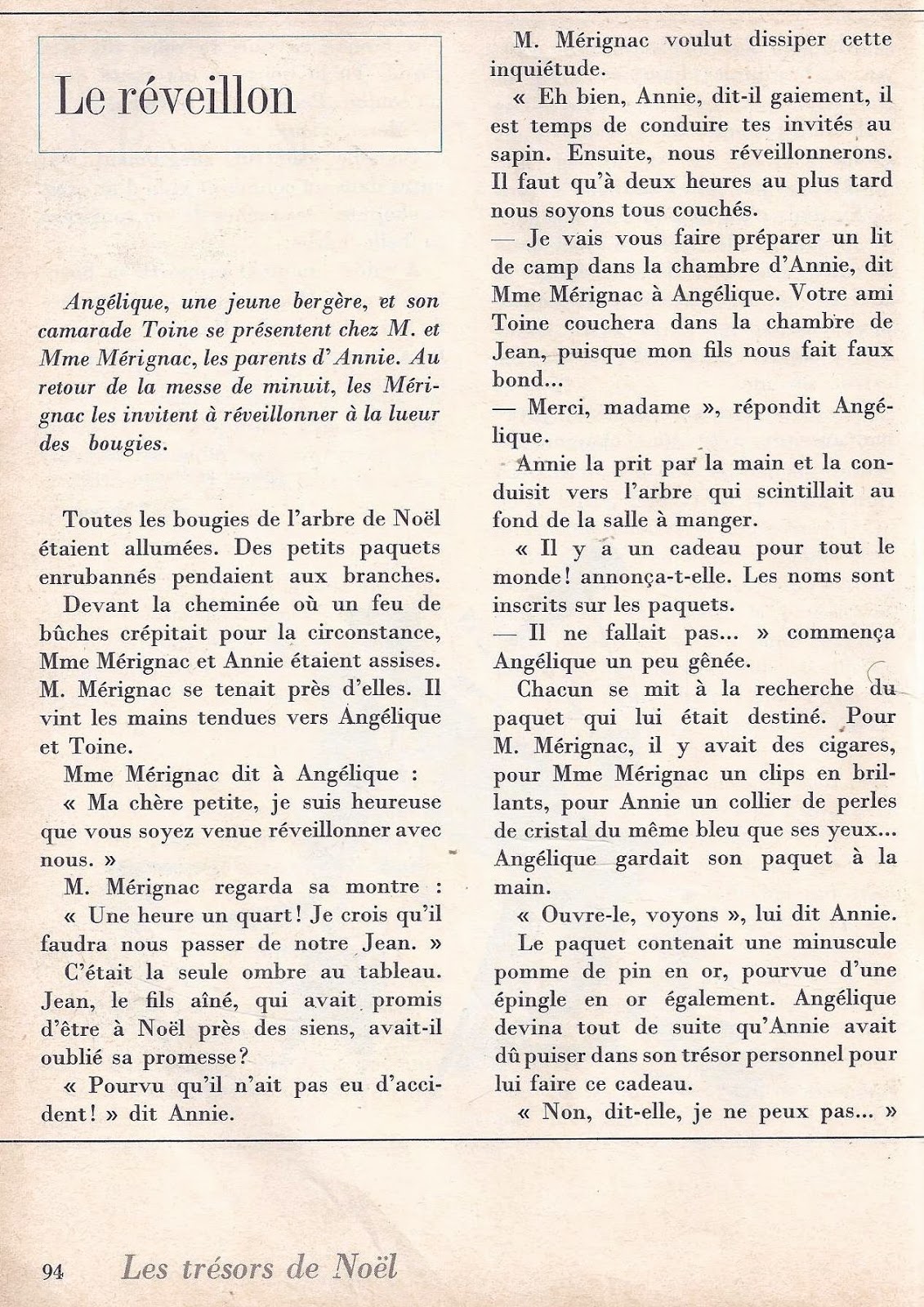 école : références: Lecture CM1 : Les trésors de Noël (4 textes)