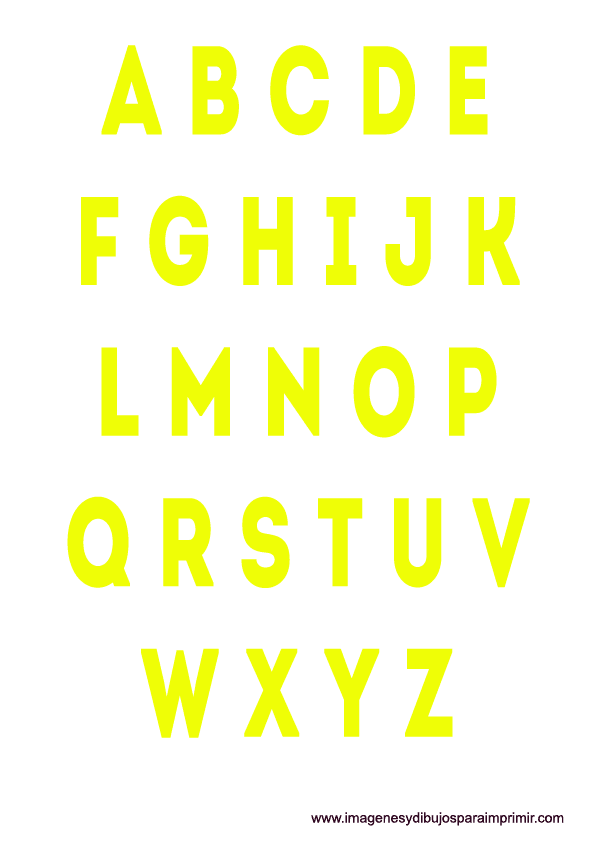 Letras de colores para imprimir-Colorear dibujos,letras, Actividades ...