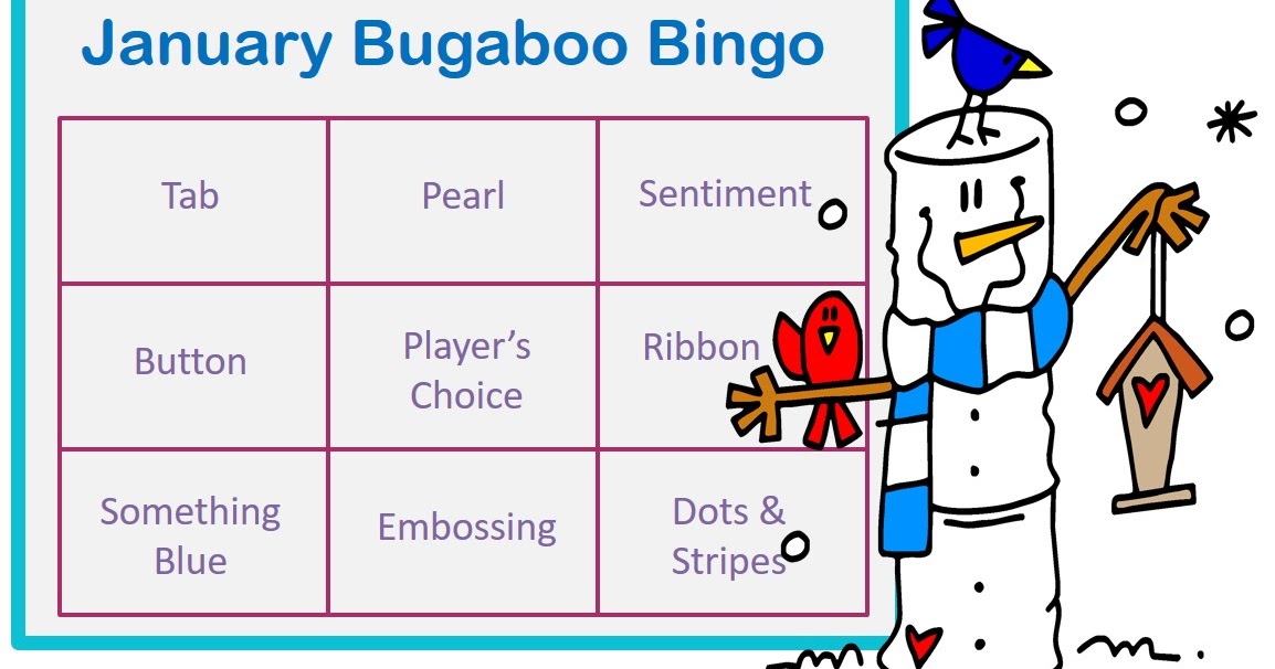 Create When I Can: January Bingo Challenge!