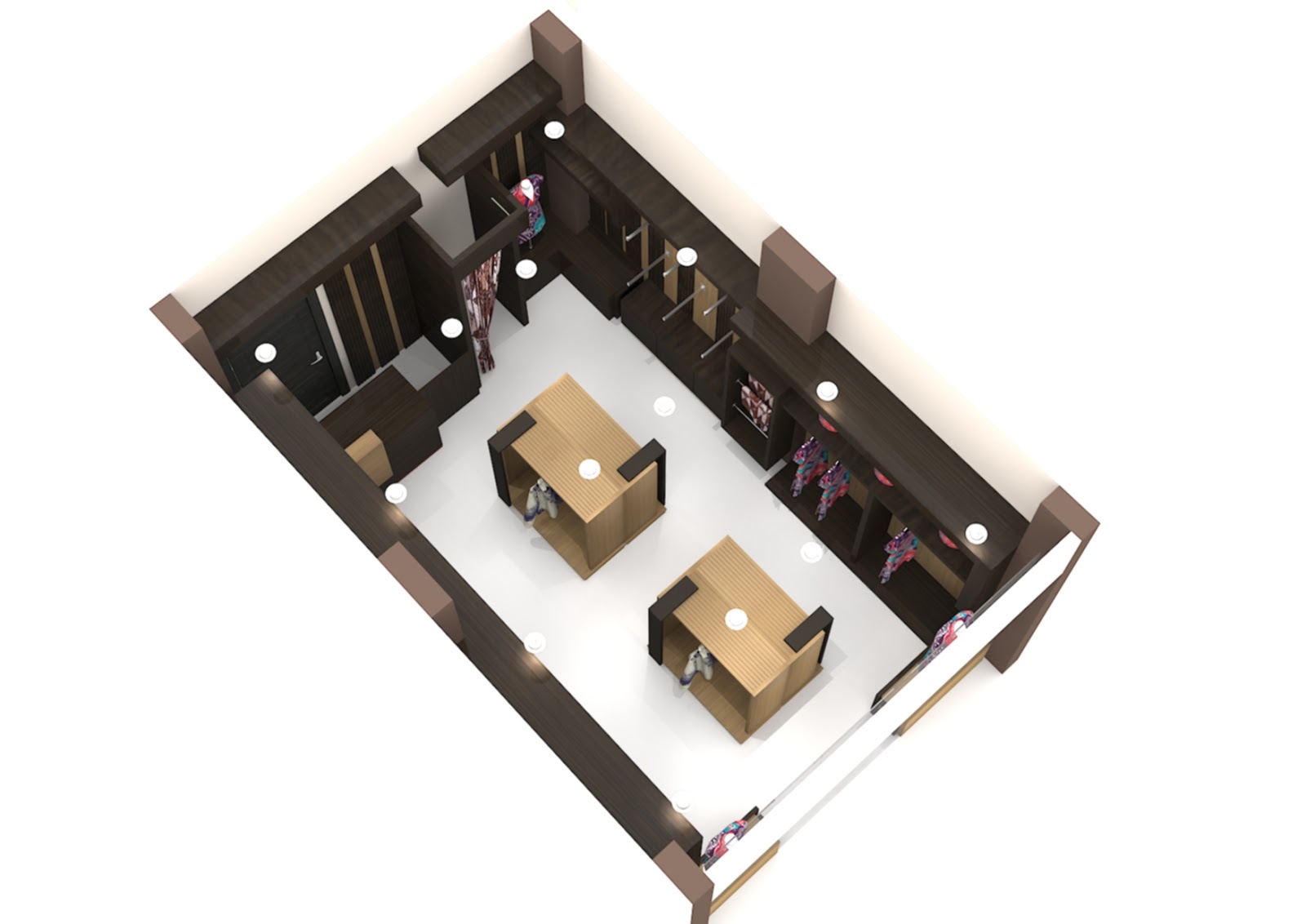 interior design & specialist meja kasir: BATIK DISTRO ,TOKO BATIK