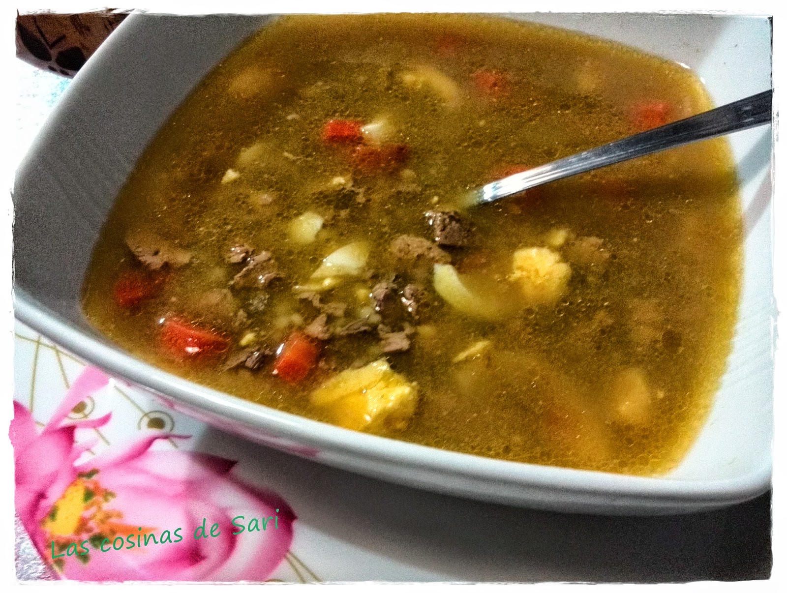 Sopa de menudillos