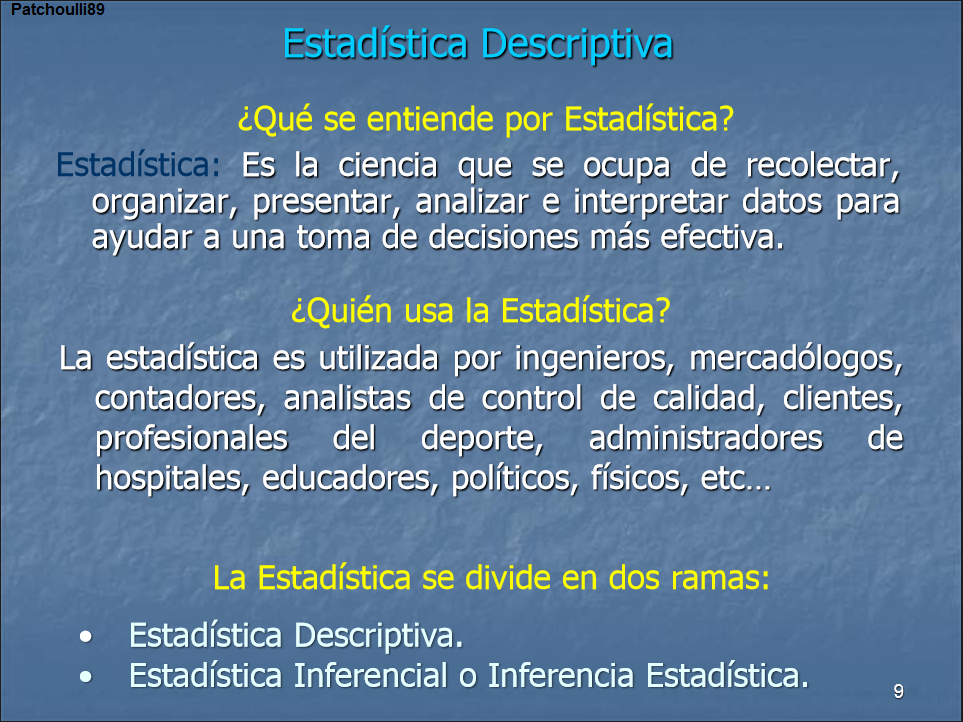 Probabilidad y Estadistica IPN: Unidad I: Estadística Descriptiva