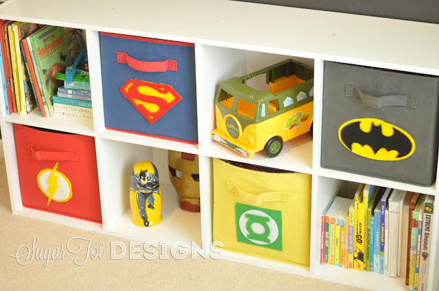 sugartotdesigns: Superhero Bins {Tutorial and Printable}