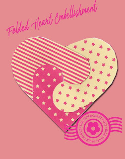 The Papercraft Post: Folded Heart Embellishment