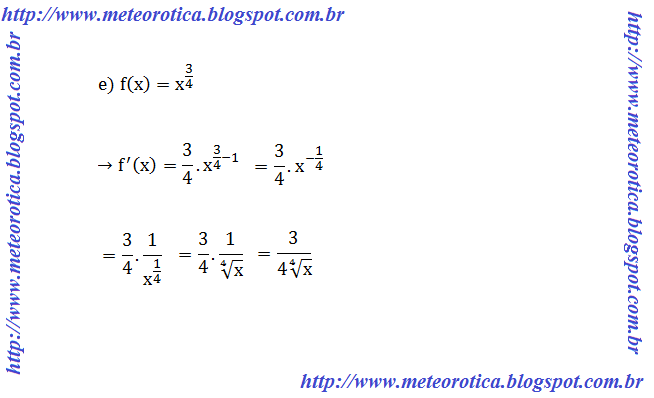 M.E.T.E.O.R.O.T.I.C.A: Exercícios resolvidos sobre derivadas. Regras de ...