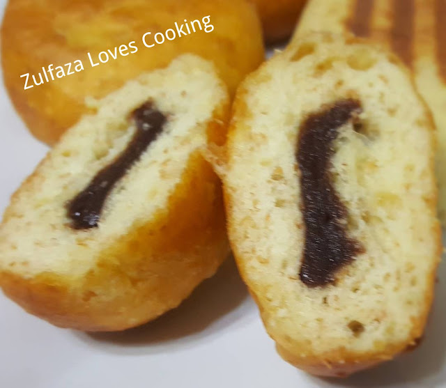 ZULFAZA LOVES COOKING: Pau goreng inti kacang merah