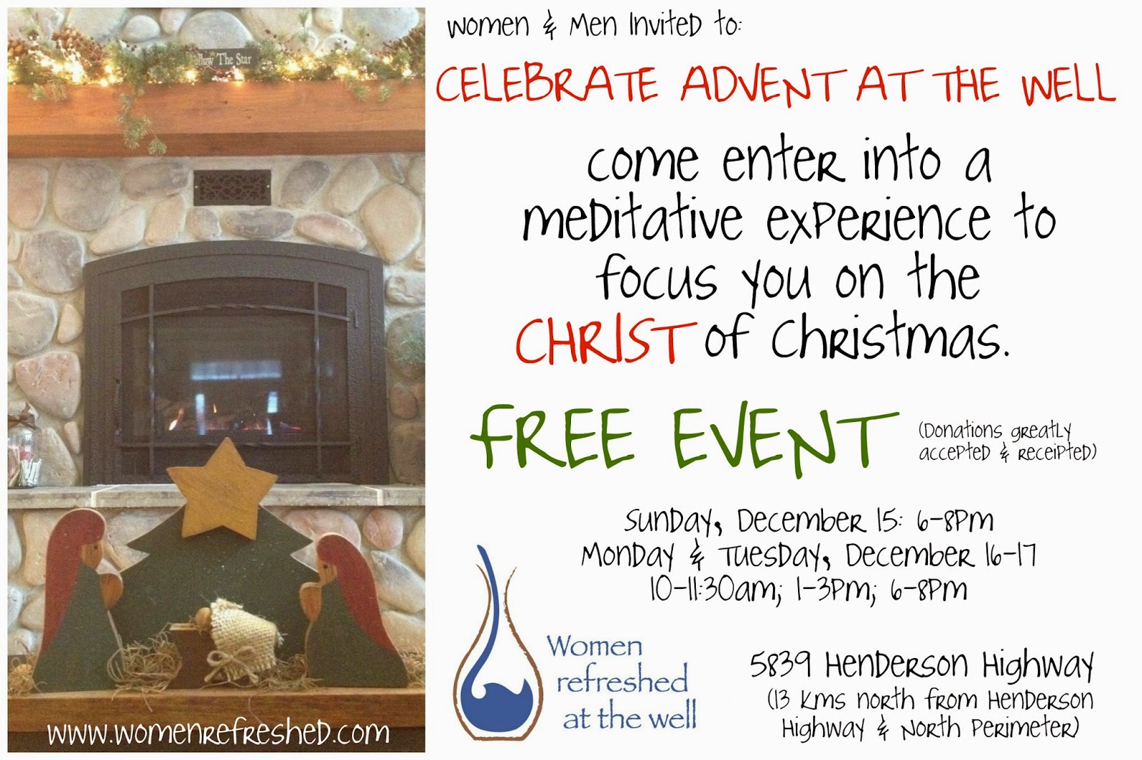 Women Refreshed at the Well: WHAT TO EXPECT if I come to CELEBRATE ...