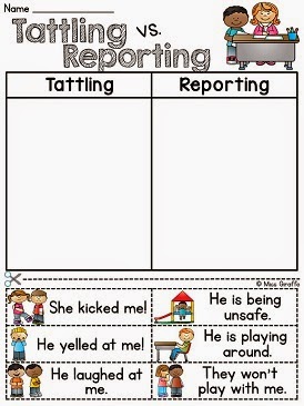 Miss Giraffe's Class: How to Tackle Tattling in the Classroom