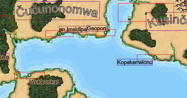 Here Dragons Abound: Area Labels