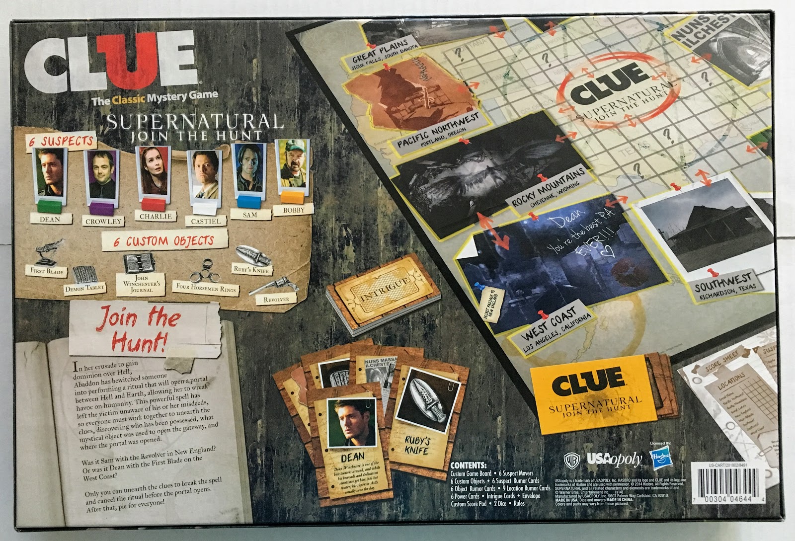 Wargames and Railroads: Clue - Supernatural Edition