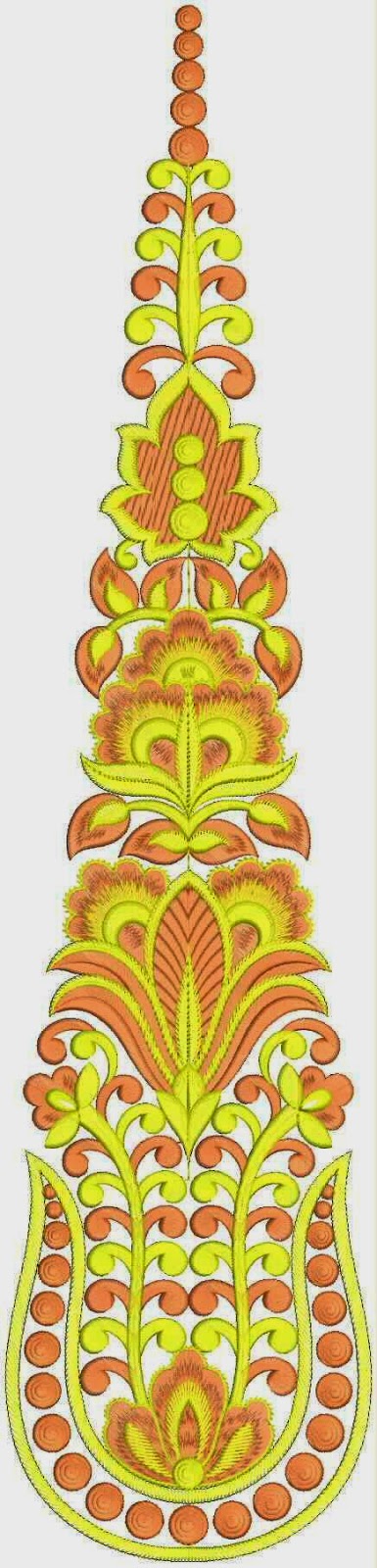 EmbDesignTube: Wonderful Anarkali Dresses Kali Patch Designs