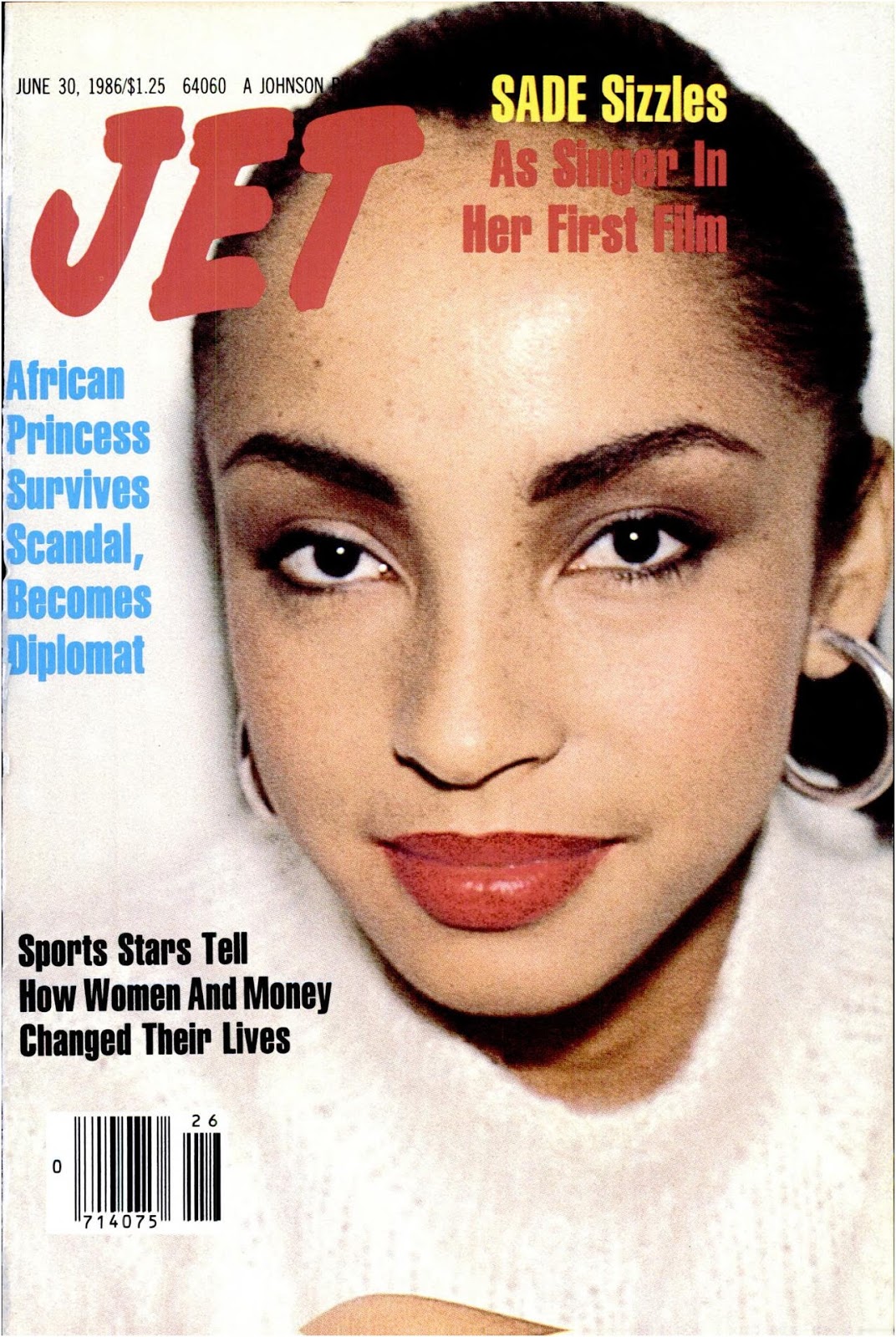 Top Of The Pop Culture 80s: Sade Jet Magazine 1986