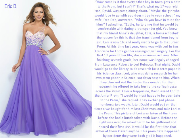 Eric's Transgender Captions: The Accidental Prom Date