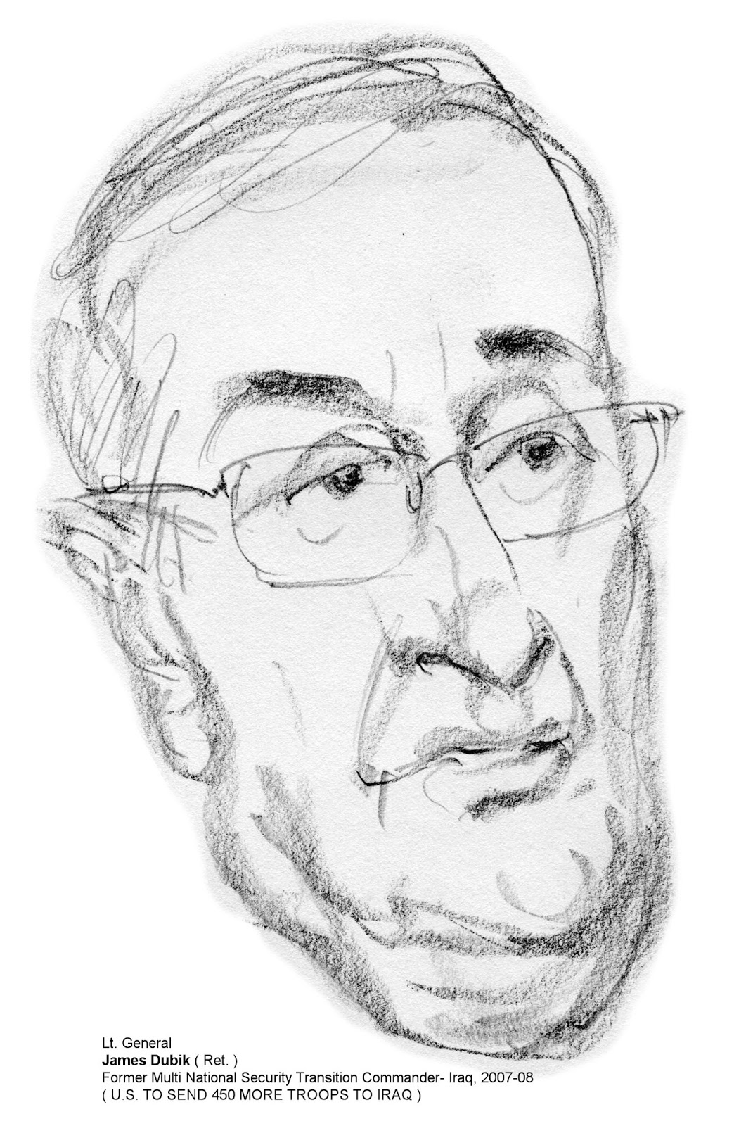 daily drawings: Lt General James Dubik ( Ret. )