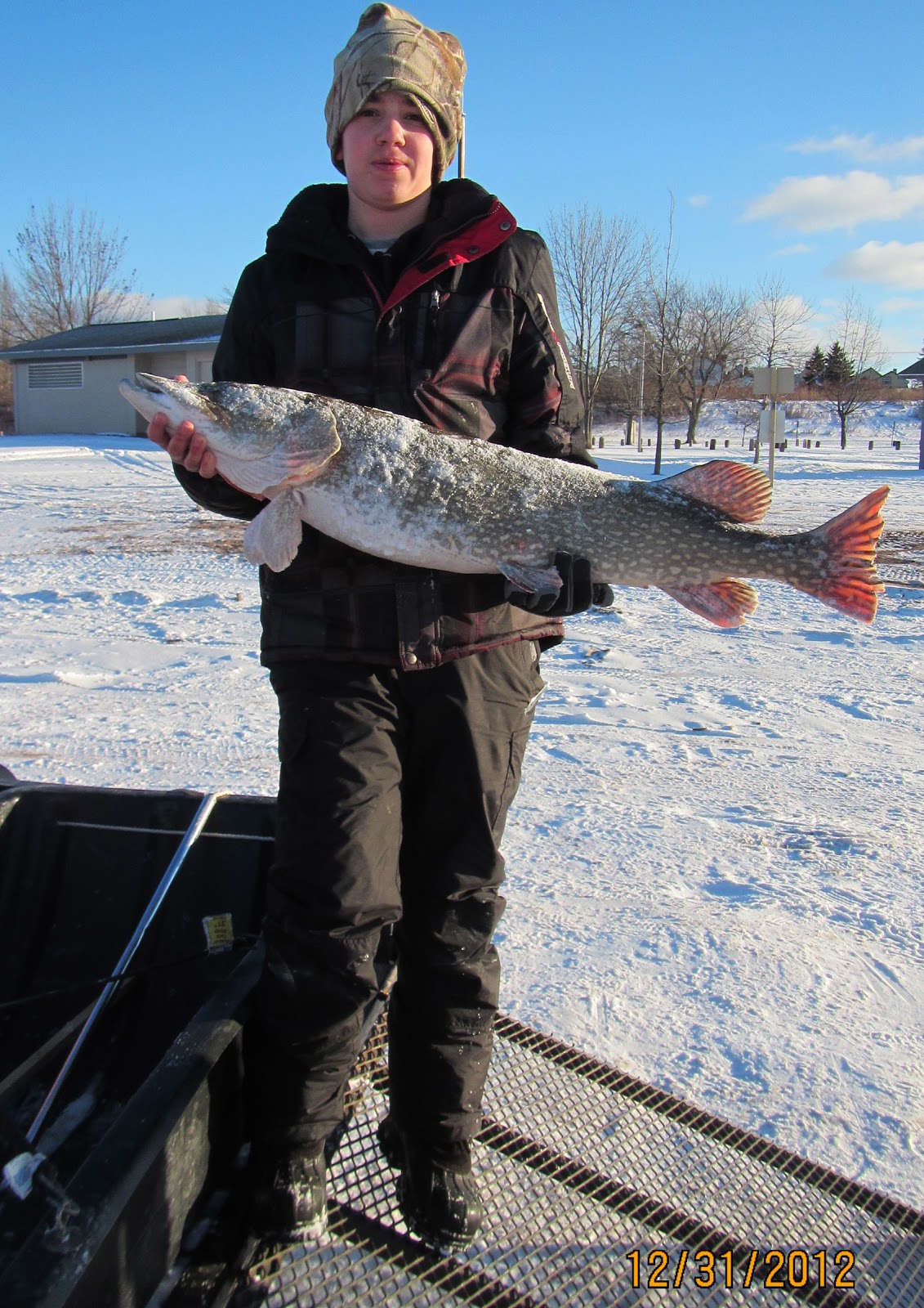 ShutterWi: Forty-one inch Northern Pike caught by Caleb.