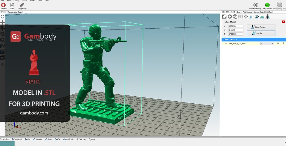 Counter Strike - Counter Terrorist Soldier 3D Model | Static Figure ...