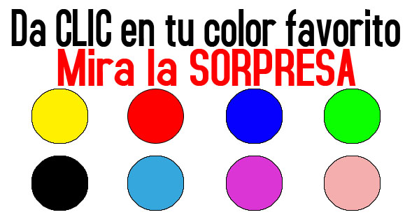 Da CLIC en tu color favorito MIRA LA SORPRESA - Mis Tarjetitas Para Tí
