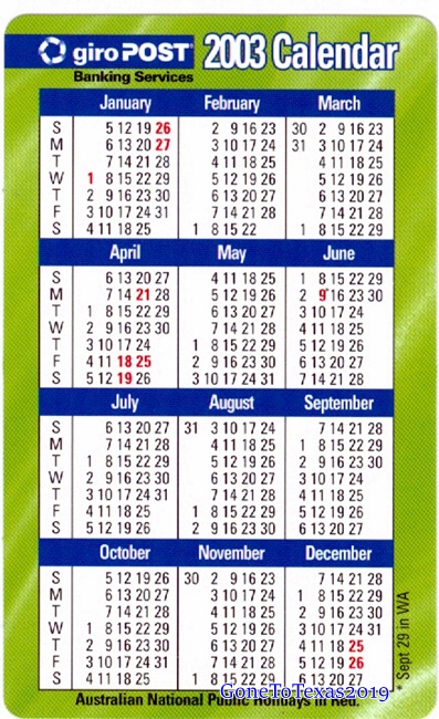 My Pocket Calendars: Giro Post 2003